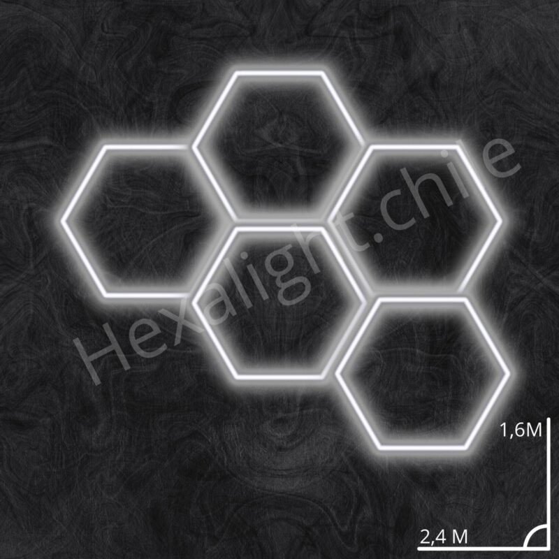 Set 5 hexágonos (1,6m x 2,4m) - hexalight.cl